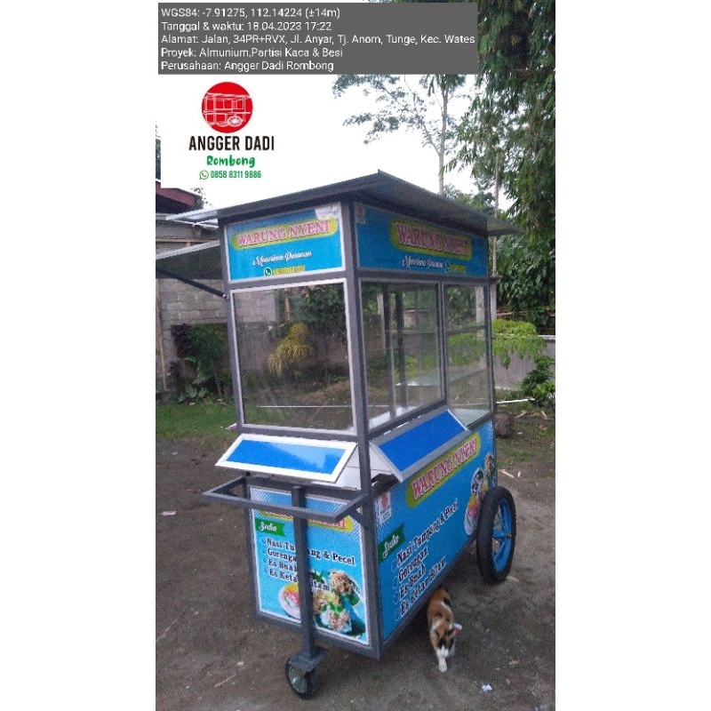 Jual rombong/gerobak/booth almunium serbaguna | Shopee Indonesia