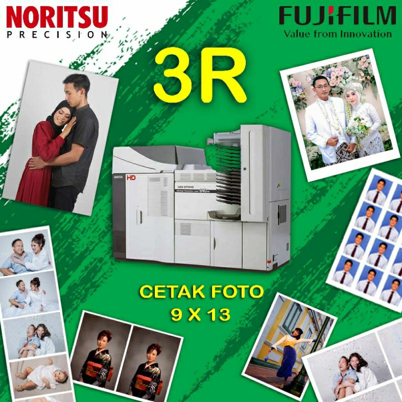Jual CETAK FOTO/PHOTO KERTAS/PAPER FUJIFILM/DIGIMAX 3R 9x13 MESIN ...