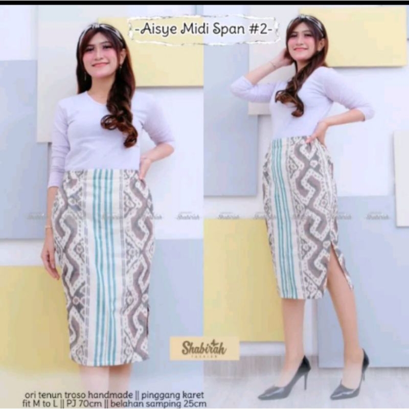 Jual ROK SPAN . ROK KEBAYA BELAHAN DEPAN . ROK CANTIK | Shopee Indonesia