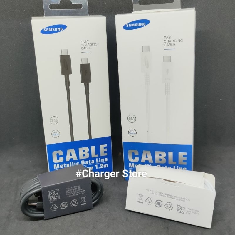Jual Kabel Data Samsung Type C To Type C 6.5A SUPER FAST CHARGING ...