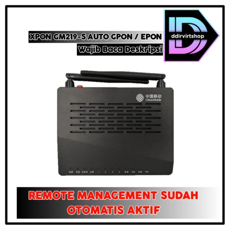 Jual GM219s XPON Auto GPON EPON 2 ANTENA EXTERNAL Router OLT ODP | Shopee Indonesia