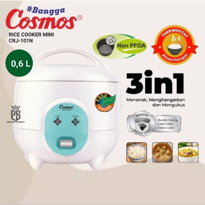 Jual Rice cooker mini cosmos CRJ 101 N penanak nasi cosmos CRJ101N ...
