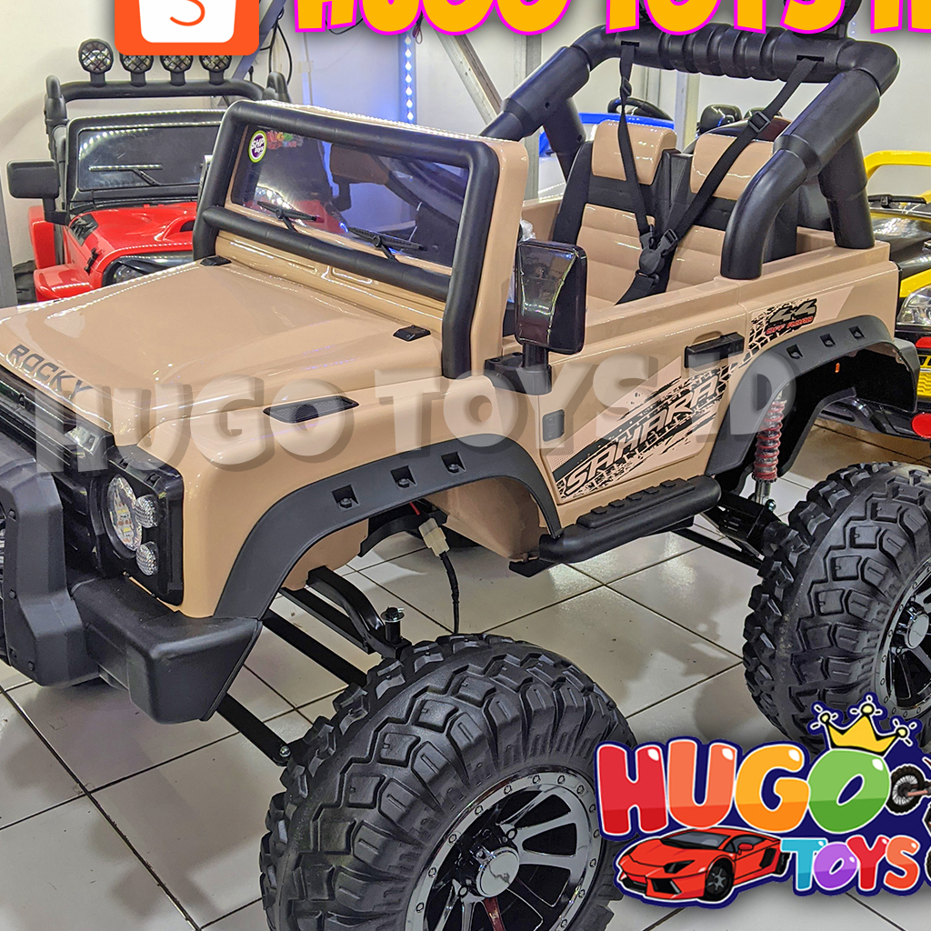 Jual Mobil Aki Jeep Rocky Monster 4WD 4 Dinamo Bisa Remote dan Gas ...