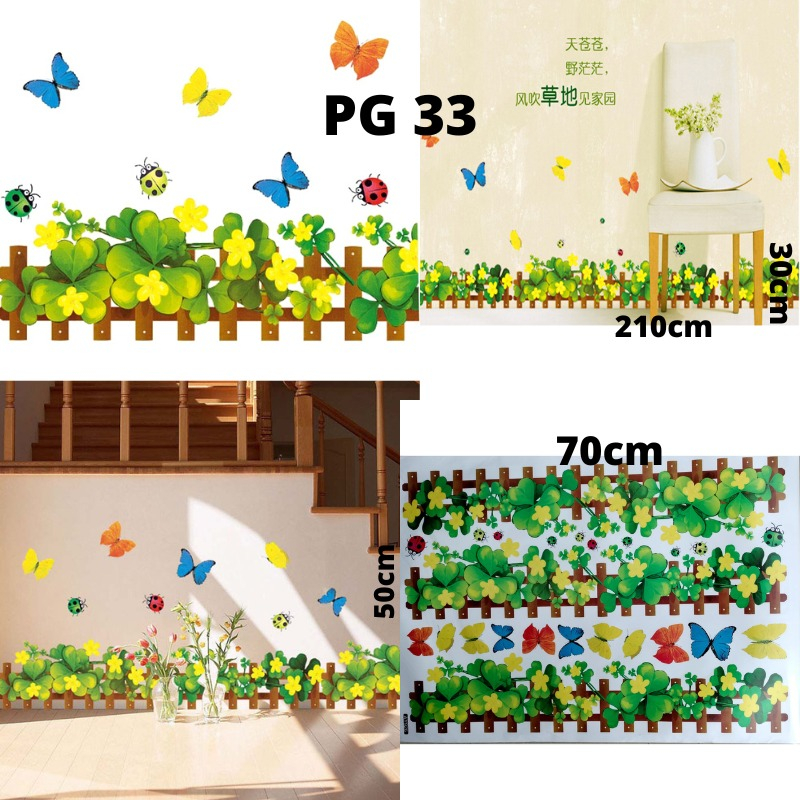 Jual WALL STICKER STIKER SETIKER RUMPUT WALLSTIKER WALLSTICKER DINDING ...