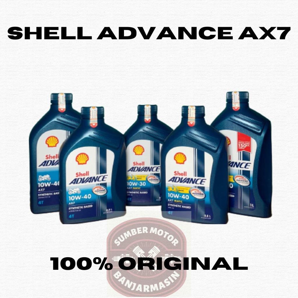 Jual OLI SHELL ADVANCE AX7 MATIC/MANUAL 800ml & 1000ml | Shopee Indonesia