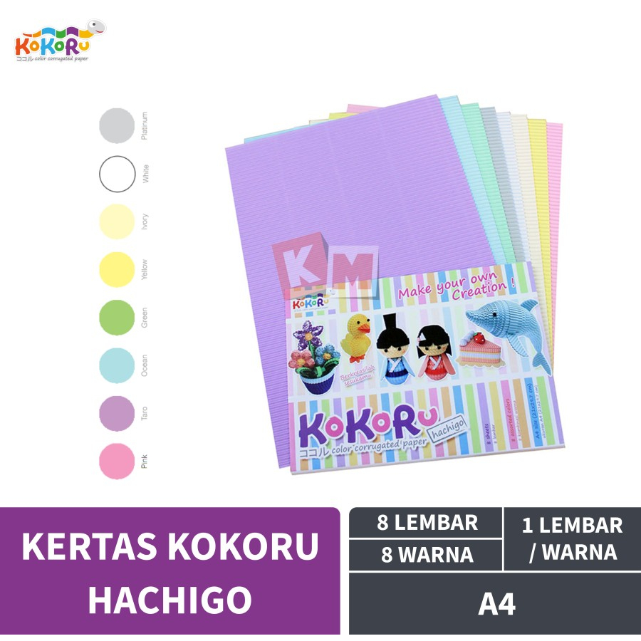 Jual Corrugated Paper / Kertas Bergelombang Kokoru Hachigo A4 | Shopee ...