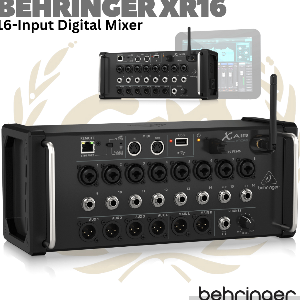 Jual BEHRINGER X AIR XR16 - 16 Input Digital Mixer w/ Midas Preamps | XR 16 | Shopee Indonesia