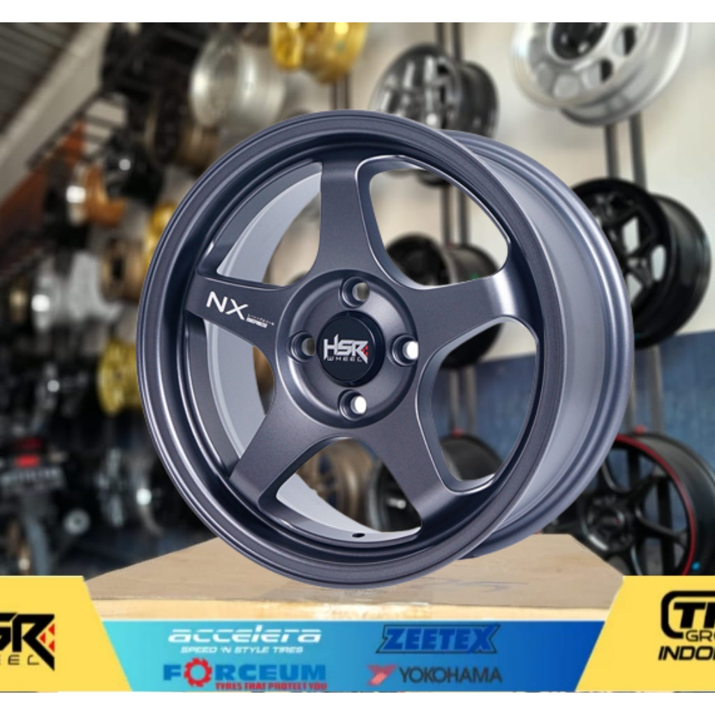 Jual velg mobil ring 15 velg racing hsr r15 kailolo lubang 4x100 palang 5 untuk brio jazz yaris ...