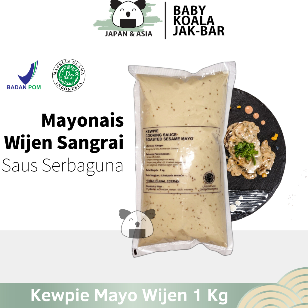 Jual KEWPIE Cooking Sauce Roasted Sesame Mayo 1 Kg │ Mayonnaise Wijen ...