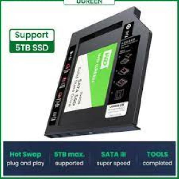 Jual UGREEN SATA HDD Caddy Tray 9.5mm Harddisk 2.5" SSD Max 5TB Case ...
