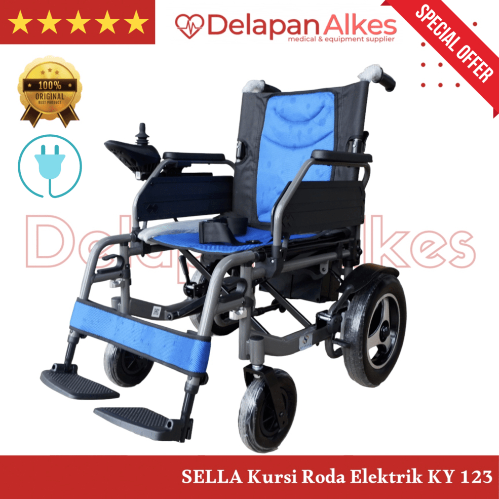 Jual SELLA Kursi Roda Elektrik KY 123 Listrik Otomatis Mesin Sellaco ...