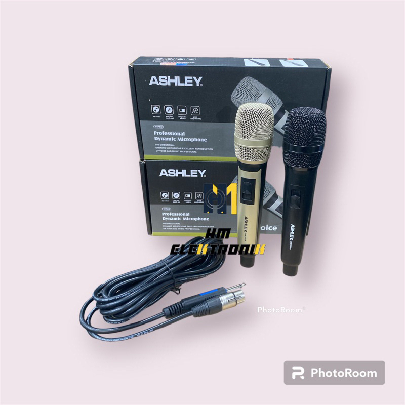 Jual Mic Ashley DM Voice microphone Kabel ashley dynamic | Shopee Indonesia