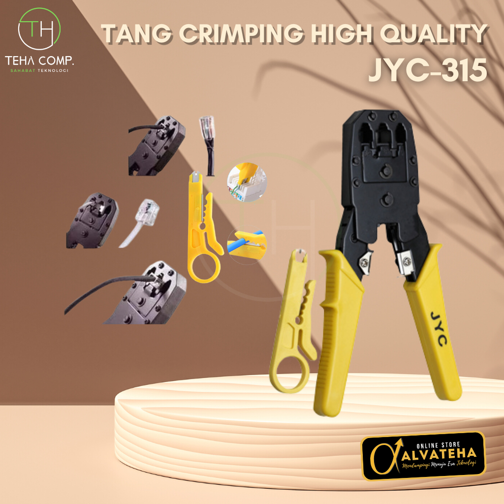 Jual Tang Crimping RJ45 High Quality Pemotong Kabel LAN Jaringan UTP ...