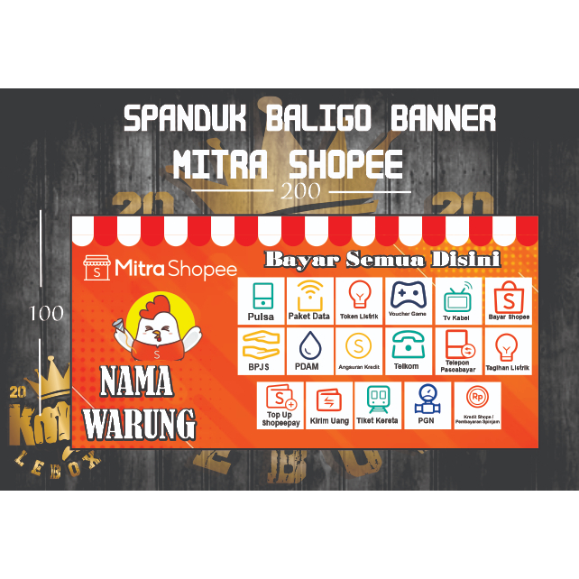 Jual CETAK SPANDUK BALIGHO BANNER MURAH MITRA SHOPEE | Shopee Indonesia