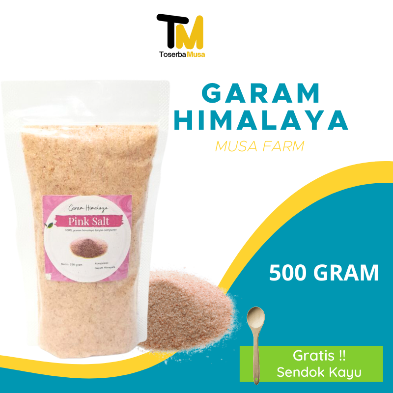 Jual Garam Himalaya Premium Pink Salt 500gram Himsalt Natura Himalaya ...