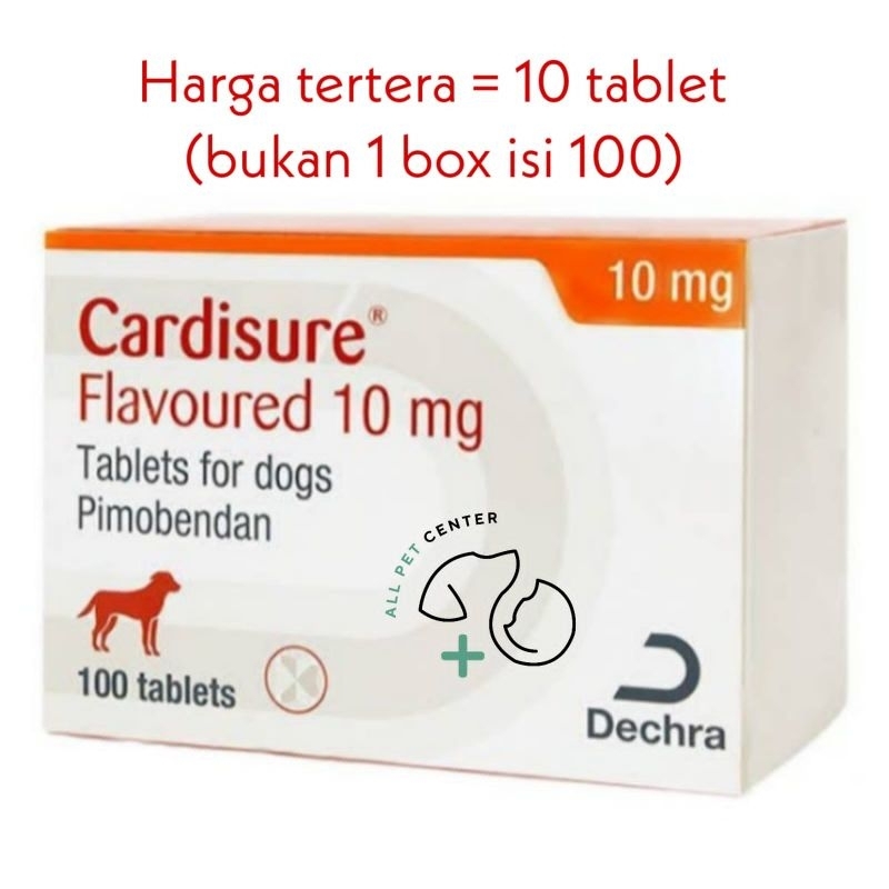 Jual Cardisure 10 mg for dog harga 1 strip isi 10 tablet | Shopee Indonesia