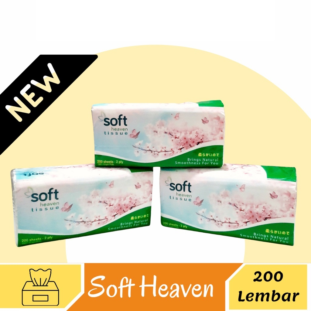 Jual Soft Heaven Tissue 2ply - isi 200 sheets | Shopee Indonesia