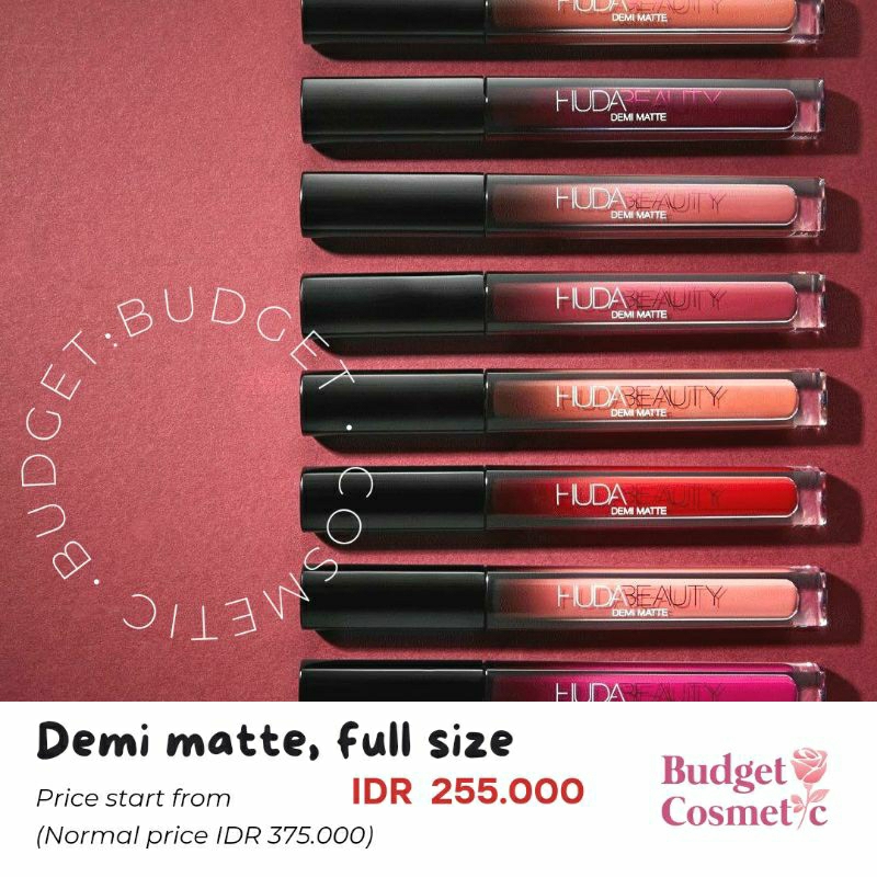 Jual lipstick HUDA BEAUTY DEMI MATTE LIQUID LIPSTICK FULL SIZE | Shopee ...