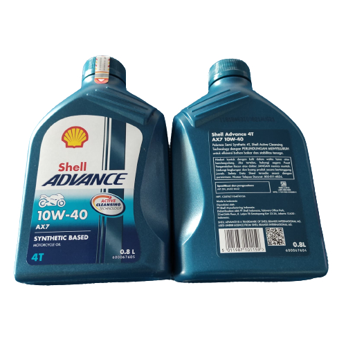 Jual OLI shell AX7 10w-40 0.8L 1L ORIGINAL 100% | Shopee Indonesia