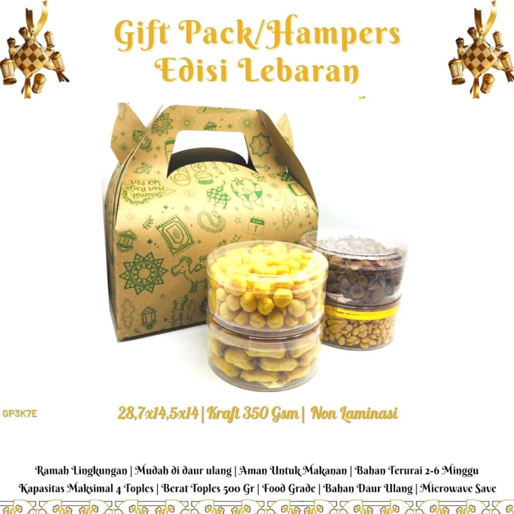 Jual Gable Box Handle Box Dus Hampers (GP3K7-Non Laminasi) | Shopee ...