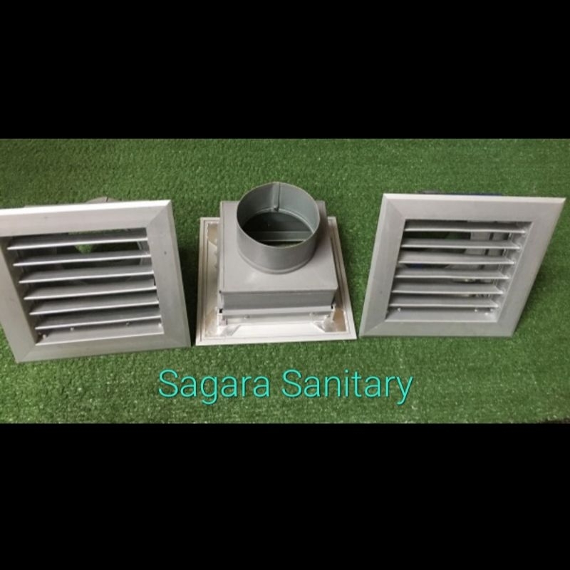 Jual exhaust fan gril AC 4 in / tutup ducting grill AC 4" | Shopee ...