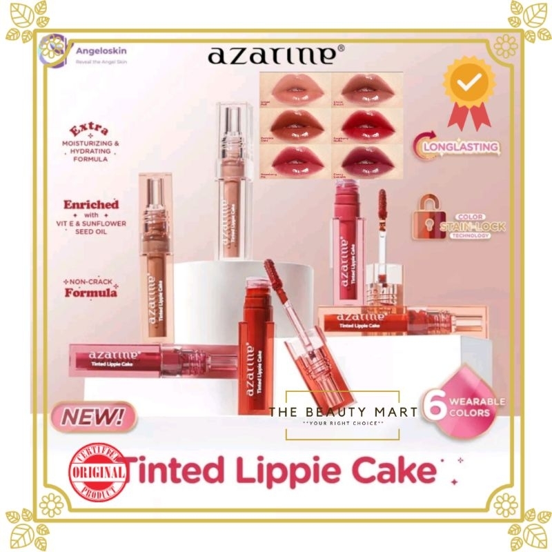 Jual Azarine Tinted Lippie Cake Lip Tint 2.9ml - Azarine x Red Velvet ...