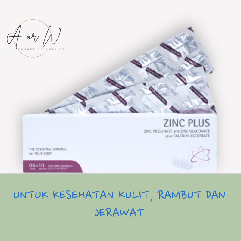 Jual Zinc Plus 60 capsul/ Multivitamin Untuk Jerawat | Shopee Indonesia