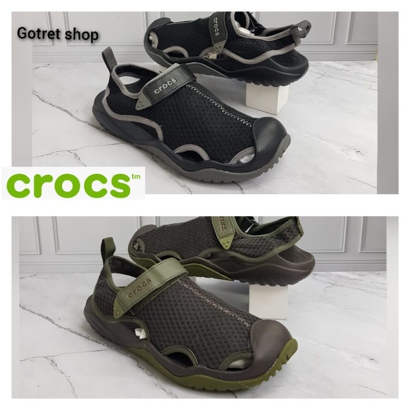 Jual Crocs swift mesh Man / Sandal Pria Crocs Swift mesh / Crocs pria ...