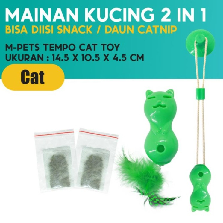 Jual Cat Toys Interaktif dengan Bulu Treat - Mainan Kucing Multifungsi ...