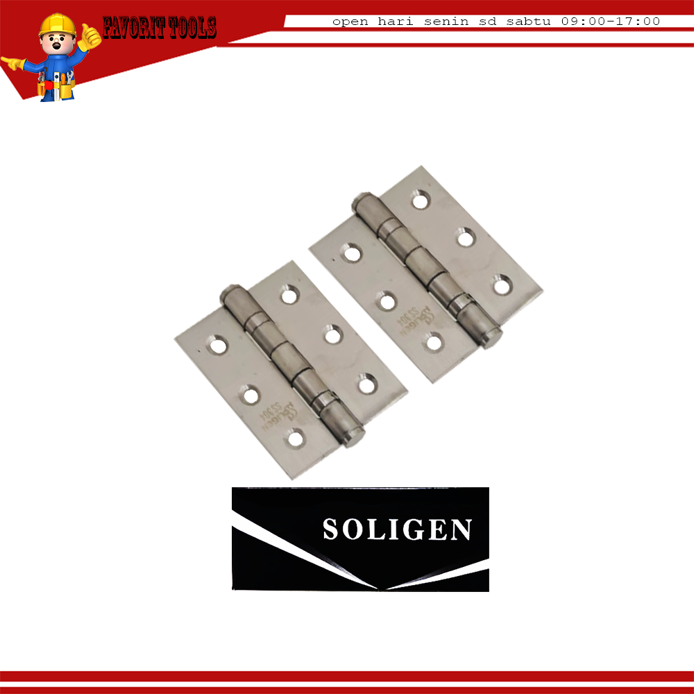 Jual Engsel St Tebal Soligen Engsel Pintu St Soligen | Shopee Indonesia
