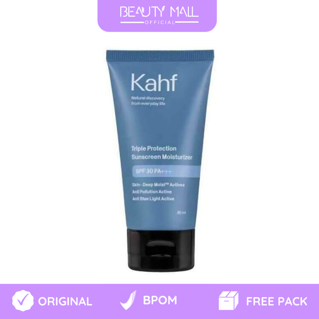 Jual KAHF Triple Protection Sunscreen Moisturizer SPF 30 PA++++ - 30ml ...