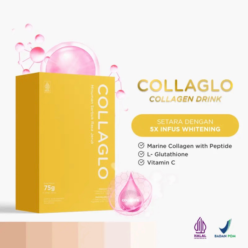 Jual COLLAGLO | Collagen Drink | Minuman Kolagen | Skin Whitening Collagen Drink [1BOX = 5 ...