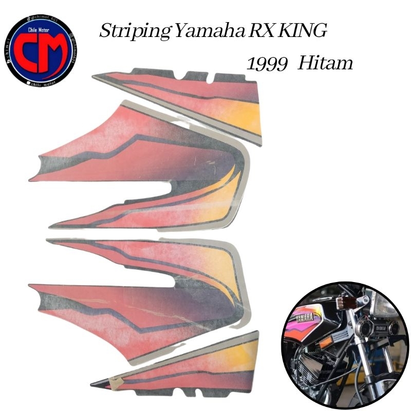 Jual Striping Grapic Lis Body Yamaha Rx King 99 Hitam Nos Laminasi ...