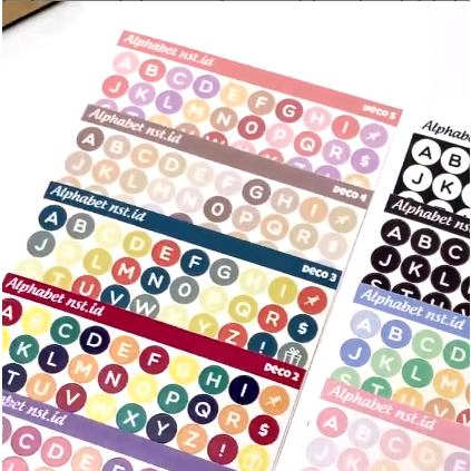Jual Sticker Alphabet aesthetic a-z | Shopee Indonesia