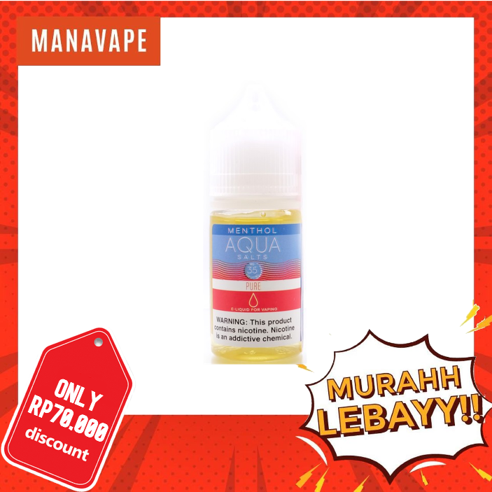 Jual AQUA PURE ICE SALT NIC 30ML | Shopee Indonesia
