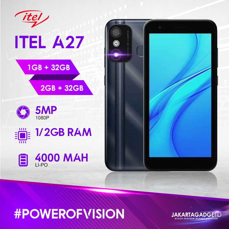 Jual Itel A27 RAM 2GB+32GB Garansi Resmi itel 1 Tahun | Shopee Indonesia