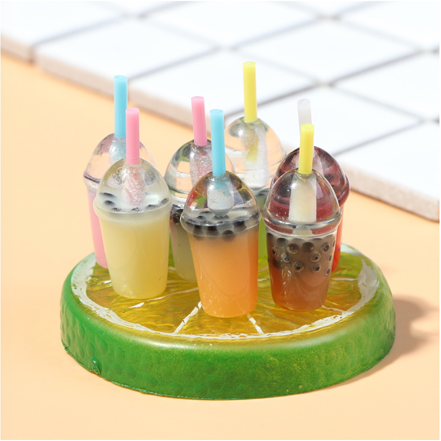 Jual Miniatur Cup Pearl Milk Tea Skala 1:12 - Miniature Boba Tea untuk ...