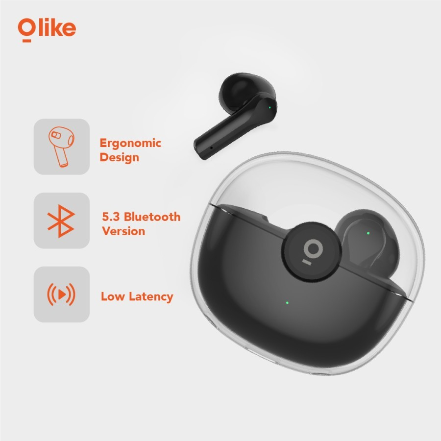 Jual OLIKE T202 Earphone Headset TWS Wireless Bluetooth 5.3 Earbuds ...