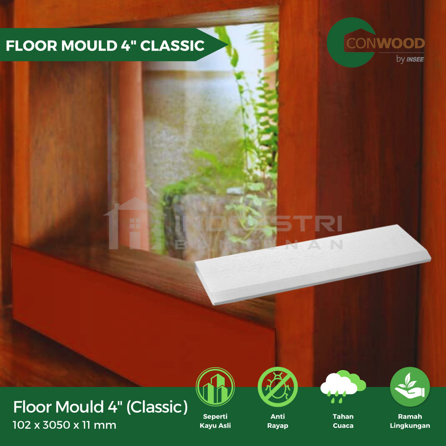 Jual Conwood Floor Mould 4" Classic / Plint Conwood (102 x 3050 x 11mm ...