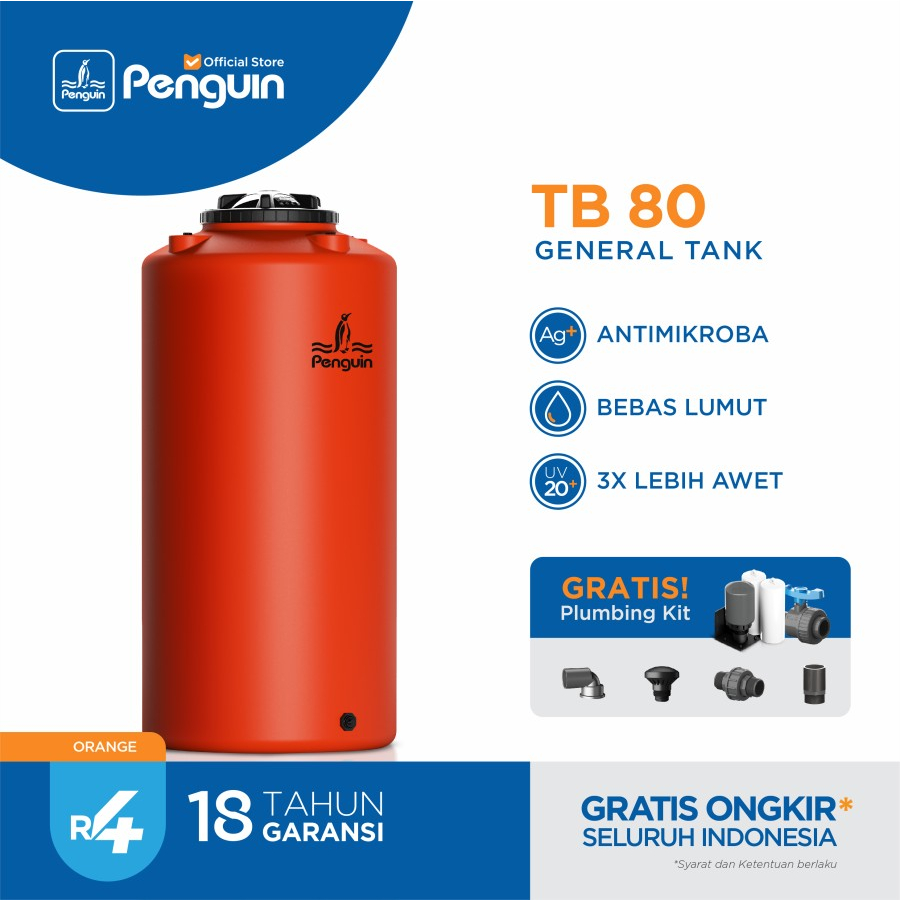 Jual Tangki Air Penguin Kapasitas 800 liter ( TB 80 ) | Shopee Indonesia