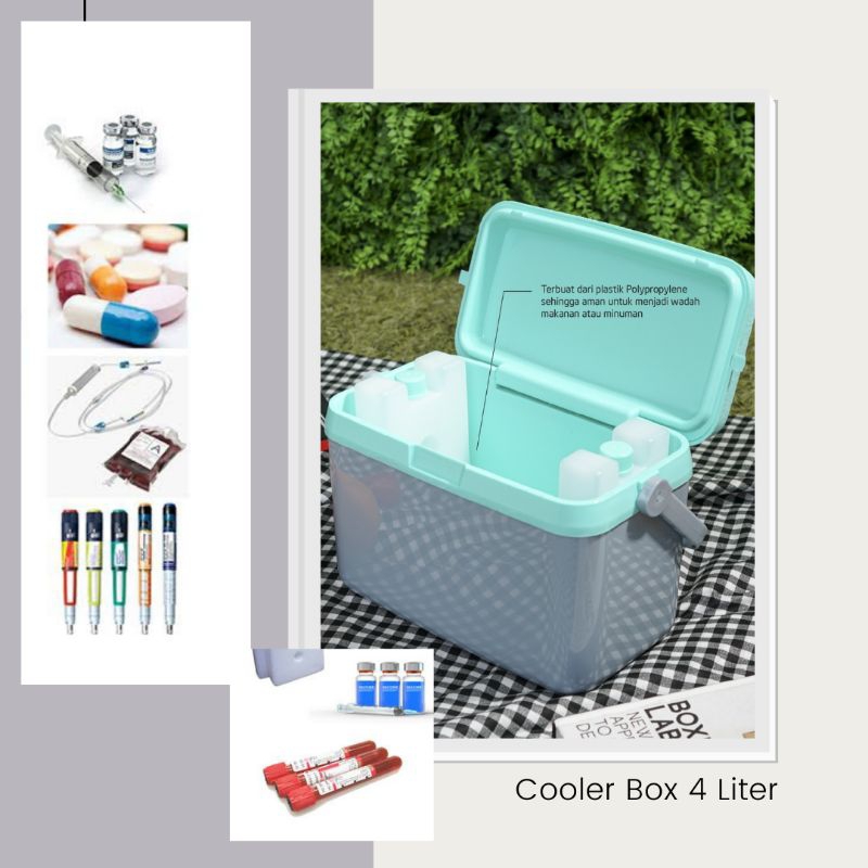 Jual Cooler Box 4 Liter Sample Darah Makanan Minuman Asi | Shopee Indonesia