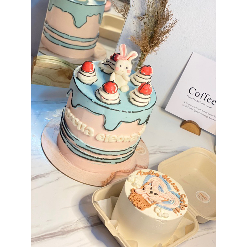 Jual custom cake/ korean cake/custom cake ulang tahun/custom kue ulang ...