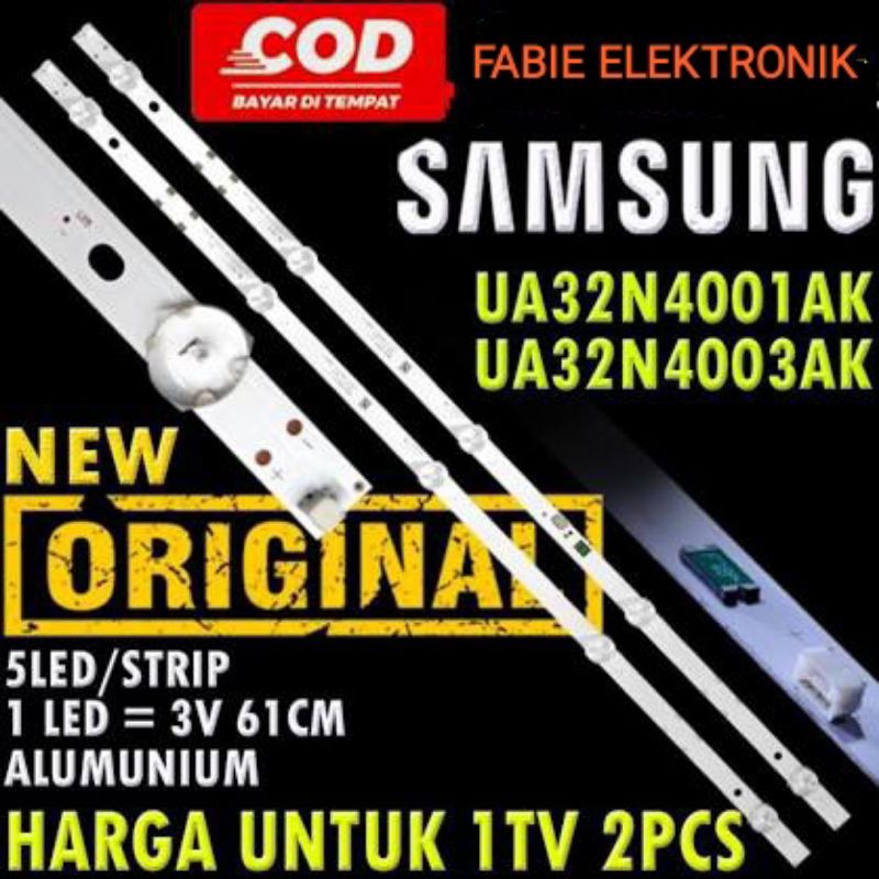 Jual LAMPU BL BACKLIGHT TV LED SAMSUNG UA32N4001 UA32N4003 ( 1set) | Shopee Indonesia