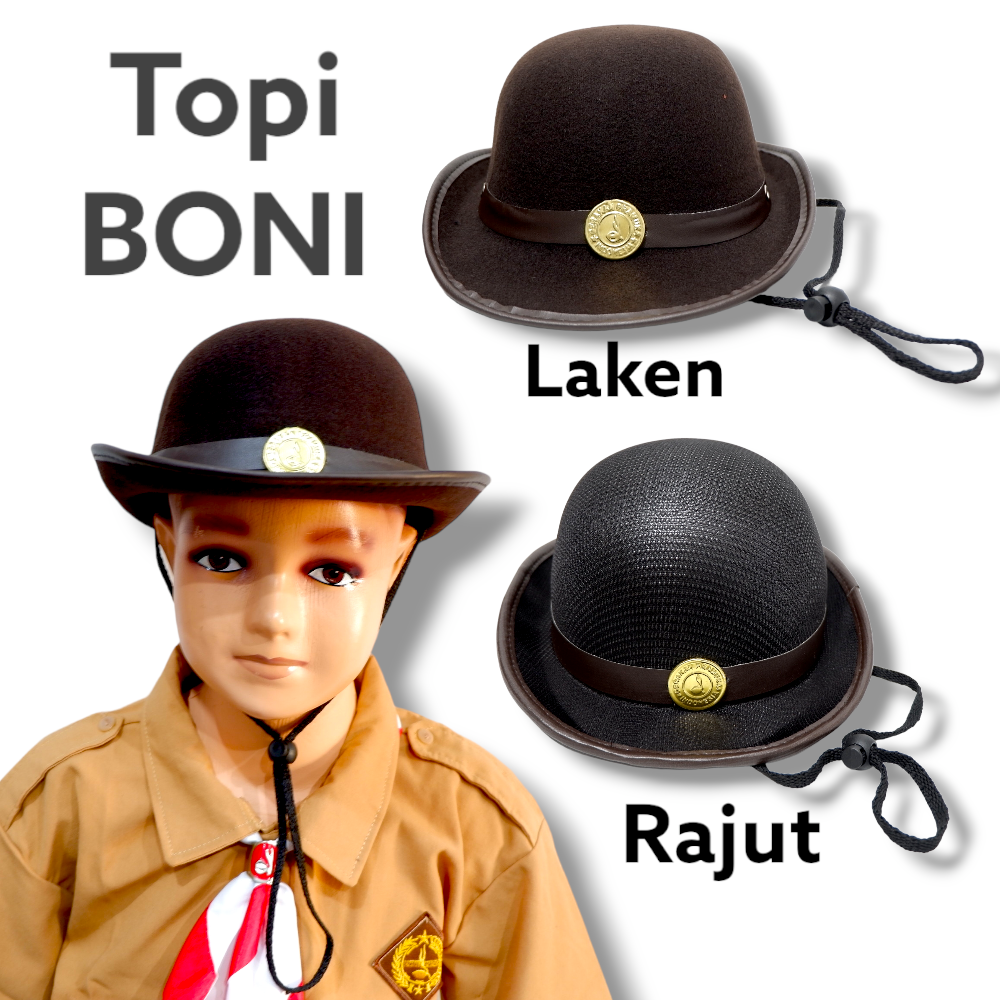 Jual Topi Pramuka Boni Laken Rajut Siswi Putri Perempuan Siaga ...