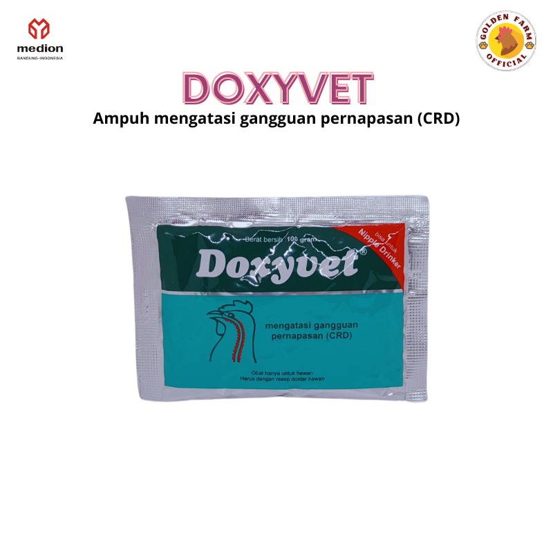 Jual DOXYVET 100gram medion - antibakteri mengatasi infeksi pernapasan ...