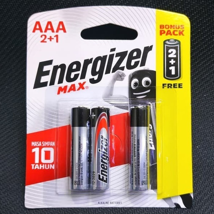 Jual Batre Alkaline Energizer Max AAA/A3 Isi 3 ( 2 + 1) | Shopee Indonesia