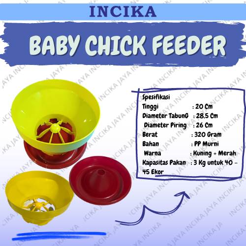 Jual TEMPAT PAKAN AYAM BABY CHICK FEEDER KAPASITAS 3KG | Shopee Indonesia