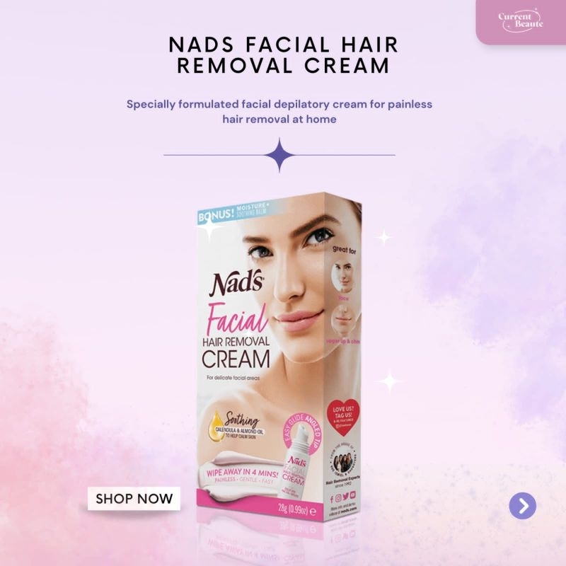 Jual NADS Facial Hair Removal Cream | Shopee Indonesia