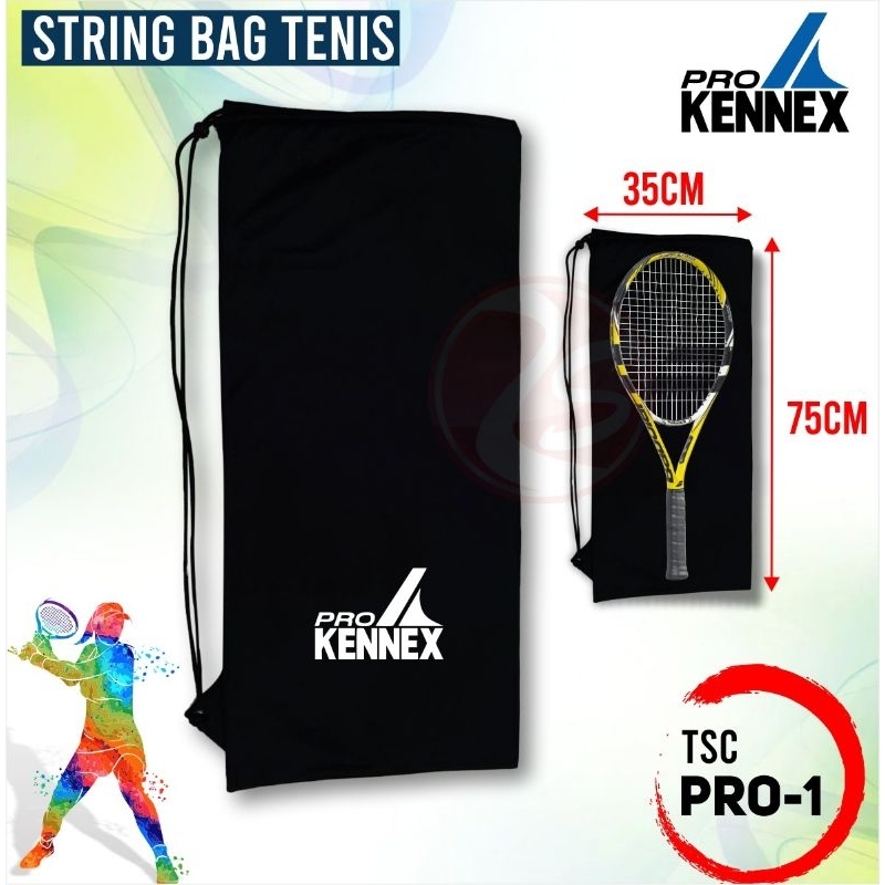 Jual Tas raket tenis lapangan string bag tennis tas serut kain raket ...