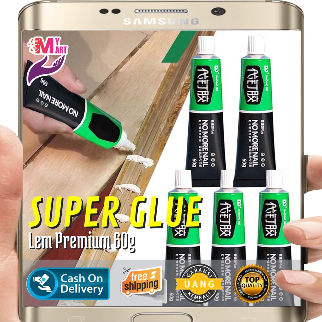 Jual [LP] Lem Pengganti Paku Tembok/ Lem Tembok / Lem Super Kuat ...